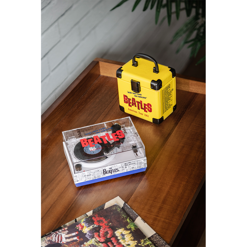 The Beatles x Crosley 3" Bluetooth Turntable Player with Carrying Case ...