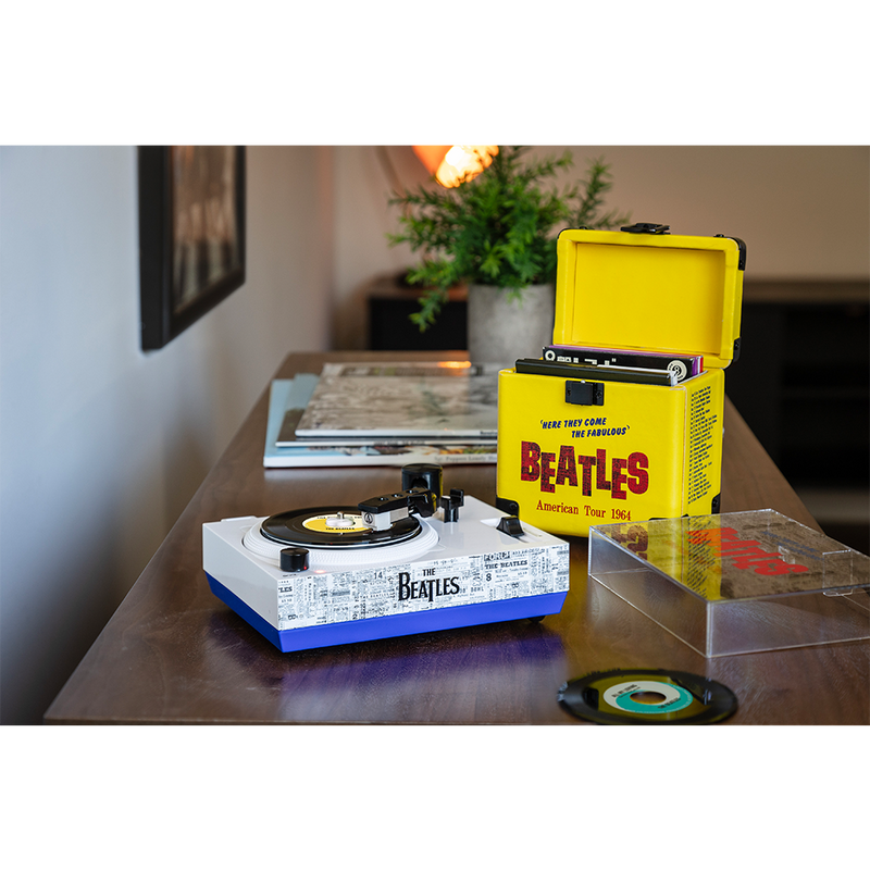 The Beatles x Crosley 3" Bluetooth Turntable Player with Carrying Case ...