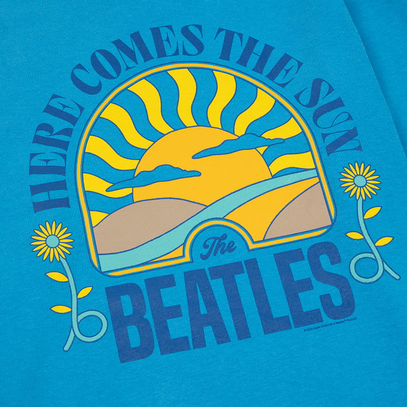Here Comes The Sun Blue Longsleeve Shirt - The Beatles Official Store