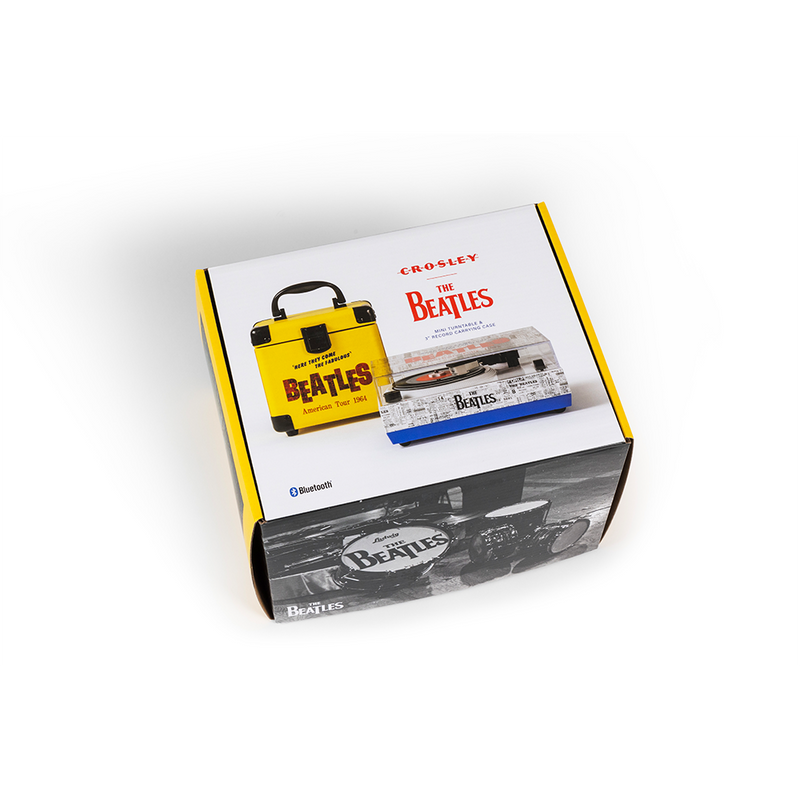 The Beatles x Crosley 3" Bluetooth Turntable Player with Carrying Case ...