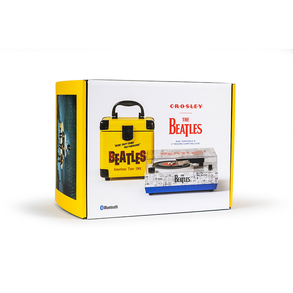 The Beatles x Crosley 3" Bluetooth Turntable Player with Carrying Case ...