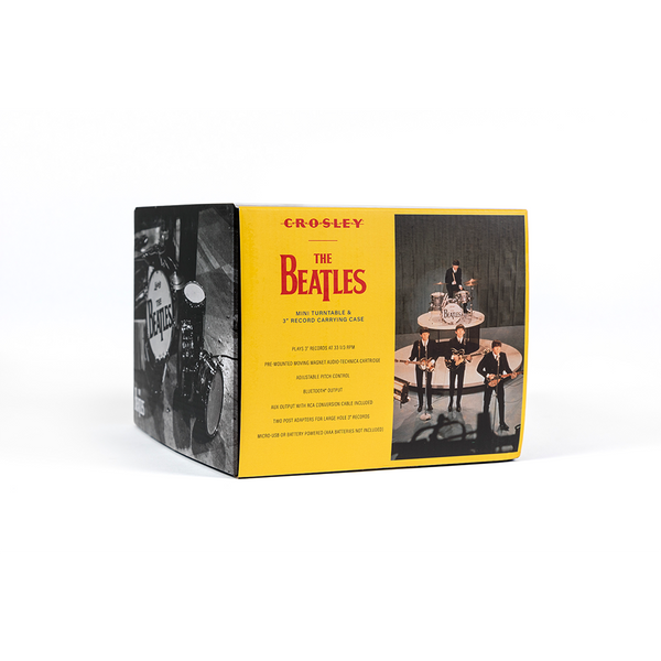 The Beatles x Crosley 3" Bluetooth Turntable Player with Carrying Case ...