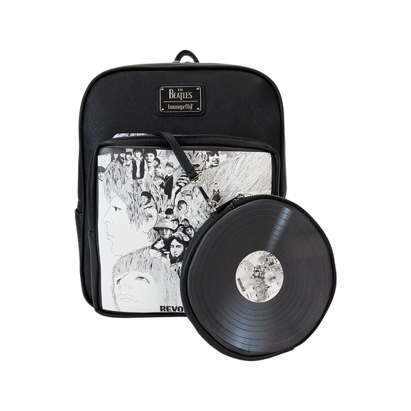 The Beatles x Loungefly Revolver Album with Record Pouch Mini Backpack ...